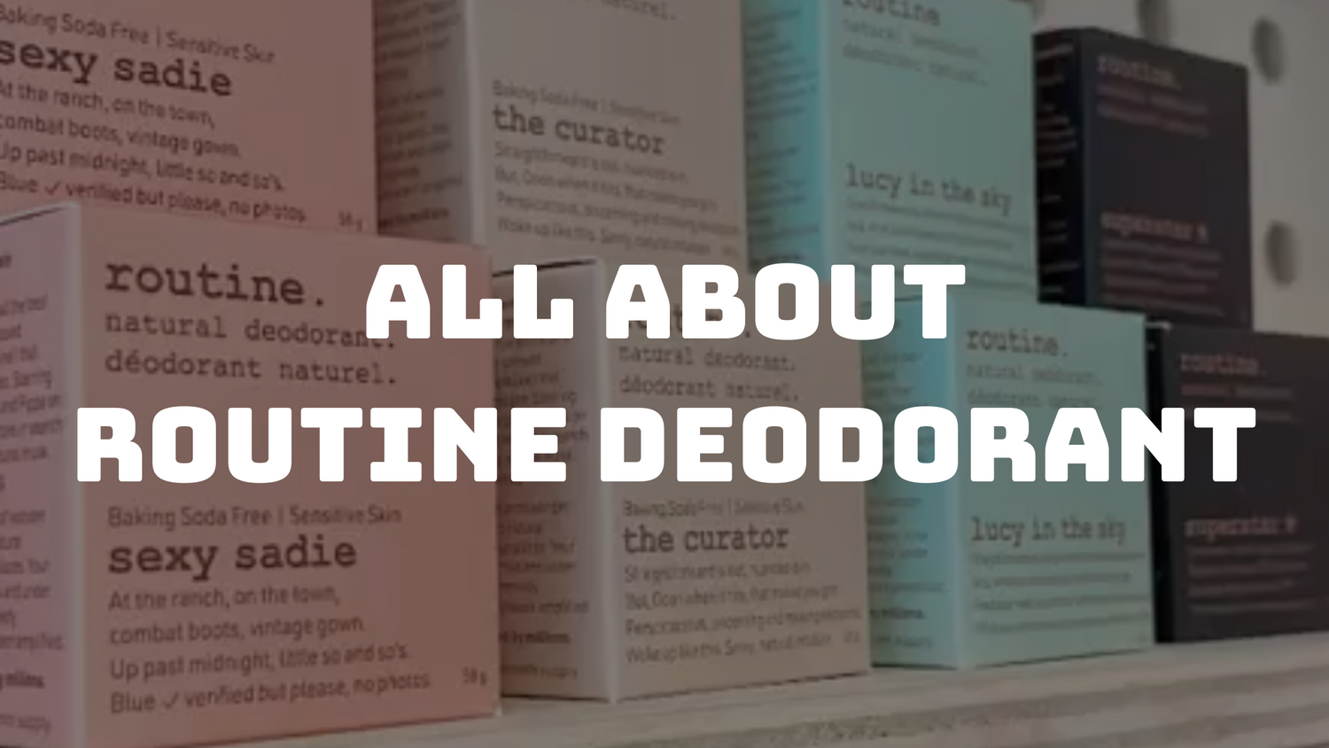 All About Routine Cream Deodorant – Ray's Reusables